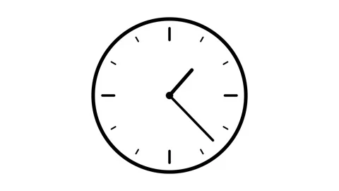 Timelapse of spinning clock animation in... | Stock Video | Pond5