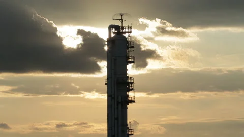 Timelapse Steam Cracker in Chemical Plan... | Stock Video | Pond5