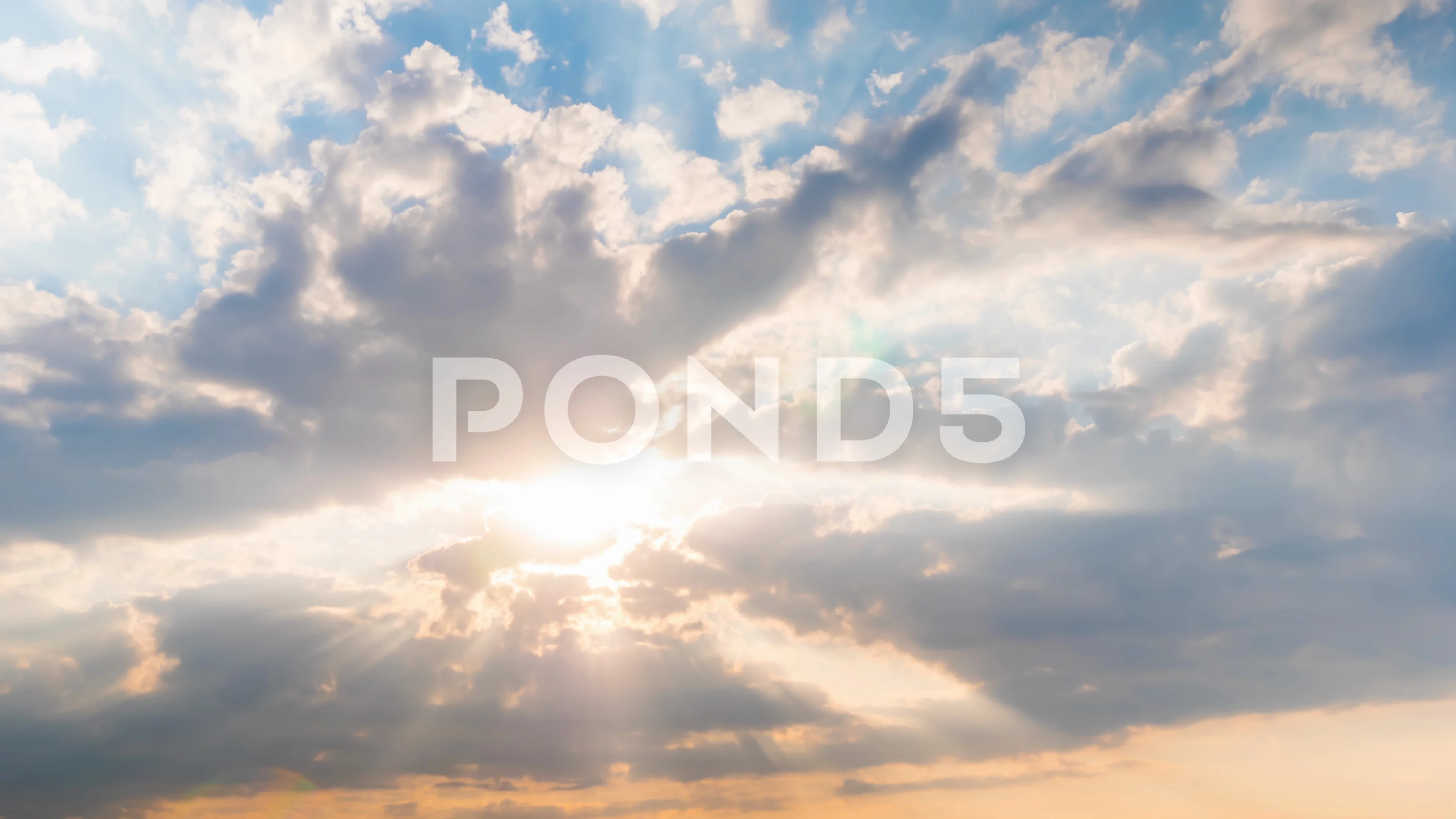 Sunbeams Shining Through Clouds - The Best Picture Of Beam