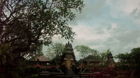 Timelapse tilt down of temple at Taman K... | Stock Video | Pond5