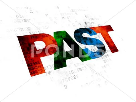 Timeline concept: Past on Digital background: Royalty Free #67996858