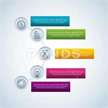 Timeline infographic progress diagram template: Royalty Free #86385230