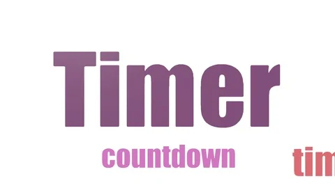 Timer Animated Word Cloud Isolated On Wh... | Stock Video | Pond5