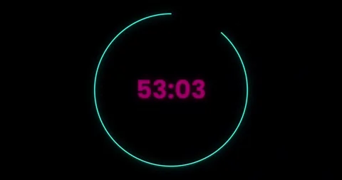 Timer box - one minute the final countdo... | Stock Video | Pond5