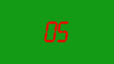 Timer motion graphics with green screen ... | Stock Video | Pond5