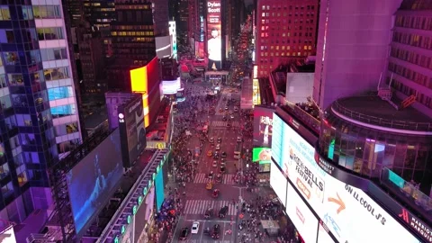 Times Square 4K Stock Footage ~ Royalty Free Stock Videos | Pond5