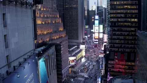 Times Square 4K Stock Footage ~ Royalty Free Stock Videos | Pond5