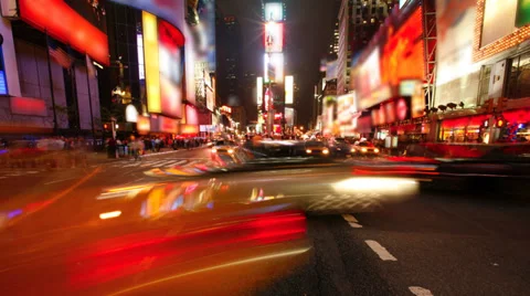 Times Square, New York City (logos and b... | Stock Video | Pond5