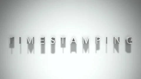 timestamping 3D title animation white te... | Stock Video | Pond5