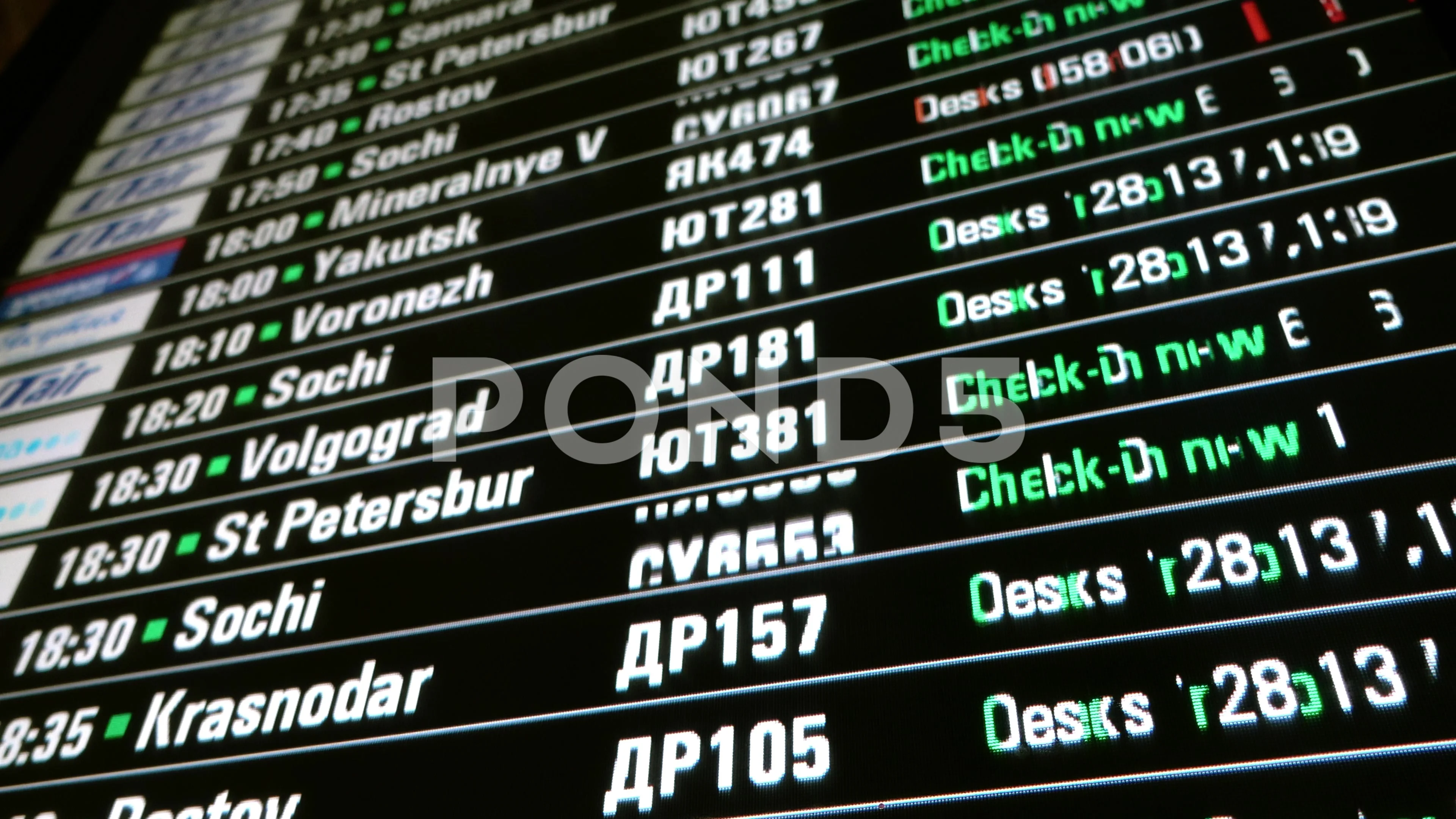 Digital Departure Board