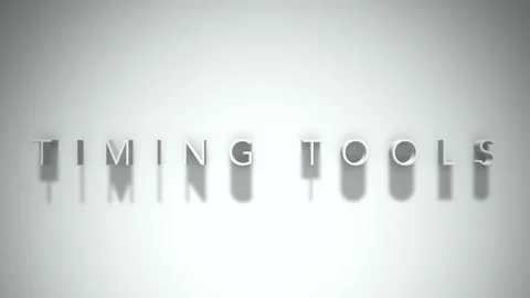 timing tools 3D title animation white te... | Stock Video | Pond5