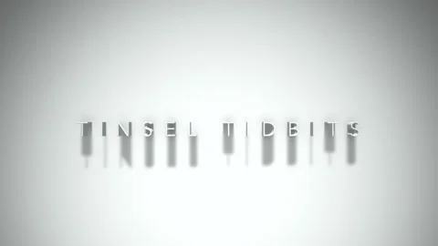 TINSEL TIDBITS 3D title animation with s... | Stock Video | Pond5
