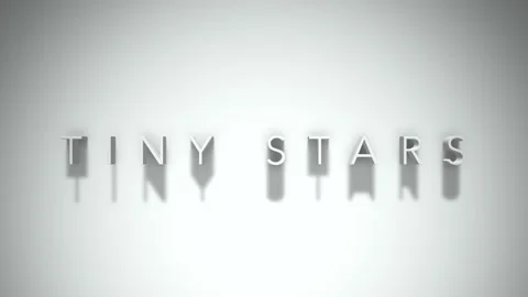 tiny stars 3D title animation with shado... | Stock Video | Pond5