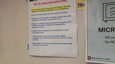 Tips for Using Microwave Oven Signage | Stock Video | Pond5