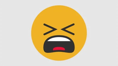 Tired Face Animated Emoji on Transparent... | Stock Video | Pond5