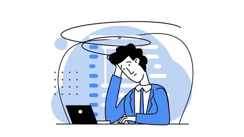 Tired programmer. Fatigue from work. 2d ... | Stock Video | Pond5