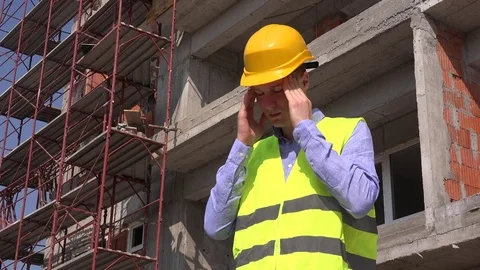 Stressed Contractor Stock Video Footage | Royalty Free Stressed ...