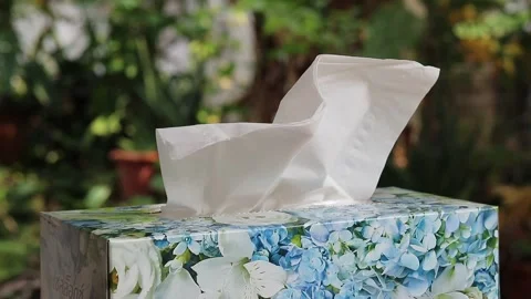 Tissue box mock up white tissue in natur... | Stock Video | Pond5