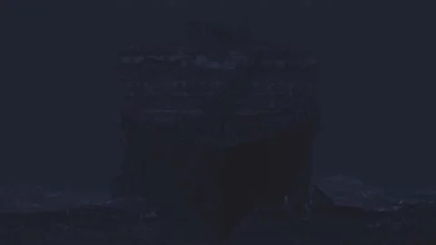 Titanic Ship Wreck Bow Section Undersea ... | Stock Video | Pond5