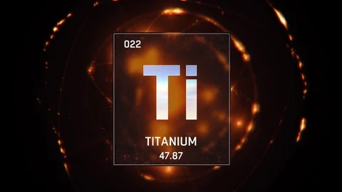 Titanium as Element 22 of the Periodic T... | Stock Video | Pond5