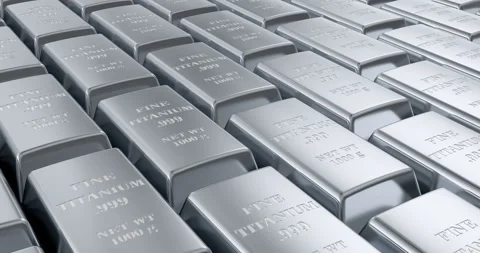 Titanium ingots background, loop animati... | Stock Video | Pond5