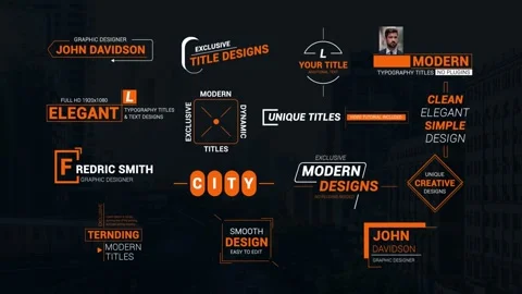 Title Animations & Lower Thirds ~ After Effects #286731696