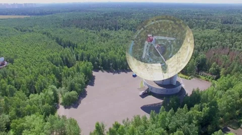 TNA 1500 antenna of radio telescope RT-6... | Stock Video | Pond5