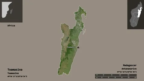Toamasina location. Madagascar. Satellit... | Stock Video | Pond5