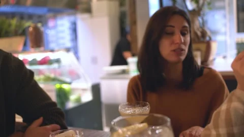 Toast toasts of friends drinking alcohol... | Stock Video | Pond5