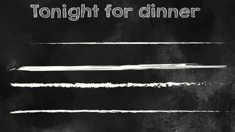 Today for dinner, menu for a restaurant,... | Stock Video | Pond5