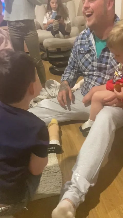 Toddler Gets Fitted With Prosthetic Leg,... | Stock Video | Pond5