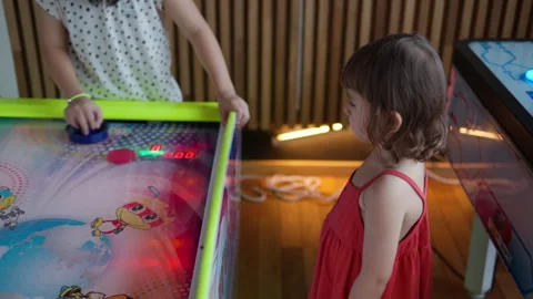 Toddler Little Girl Watching Children Pl... | Stock Video | Pond5