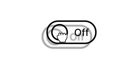 Toggle drag button animation with hand 4... | Stock Video | Pond5