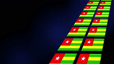 Togo Flag Animated Background 3d Animati... | Stock Video | Pond5