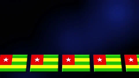 Togo Flag Animated Background 3d Animati... | Stock Video | Pond5