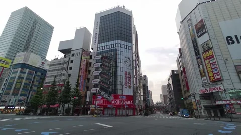 Tokyo Akihabara Morning stroll video Jun... | Stock Video | Pond5