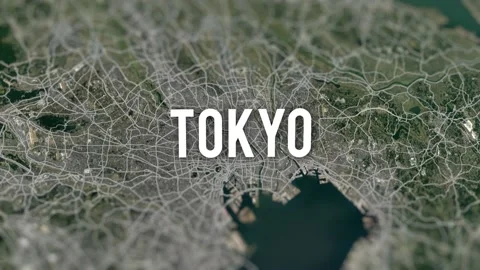 Tokyo, Capital of Japan On Physical Worl... | Stock Video | Pond5