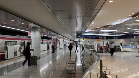 Tokyo Haneda Airport Terminal 3 Station | Stock Video | Pond5