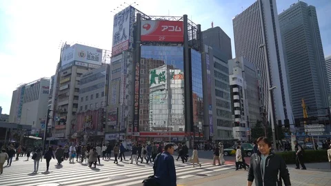 Tokyo Japan, circa : crowd people at Sh... | Stock Video | Pond5