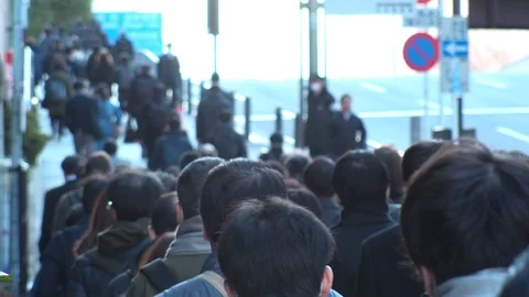 TOKYO, JAPAN : Crowd of people walking d... | Stock Video | Pond5