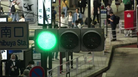 TOKYO, JAPAN : Led traffic light at the ... | Stock Video | Pond5