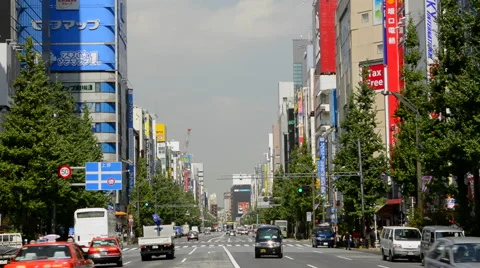 Tokyo Japan modern high tech area called... | Stock Video | Pond5