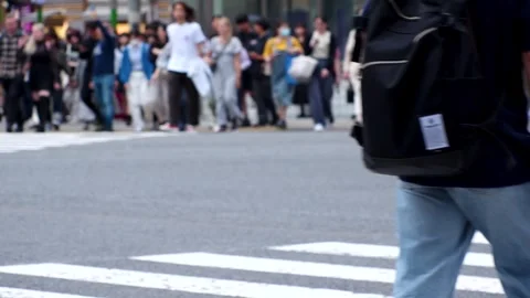 TOKYO, JAPAN : Slow motion shot of crowd... | Stock Video | Pond5