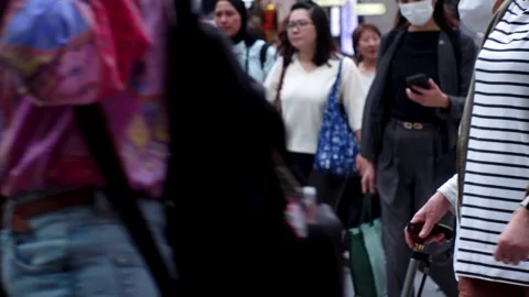 TOKYO, JAPAN : Slow motion shot of crowd... | Stock Video | Pond5
