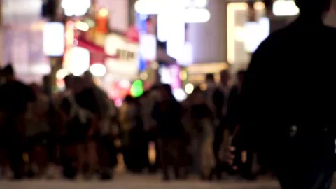 TOKYO, JAPAN : Slow motion shot of crowd... | Stock Video | Pond5