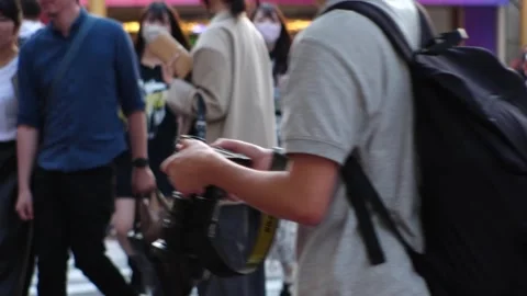 TOKYO, JAPAN : Slow motion shot of crowd... | Stock Video | Pond5