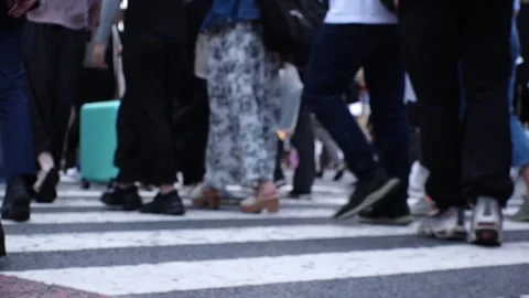TOKYO, JAPAN : Slow motion shot of crowd... | Stock Video | Pond5
