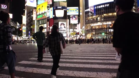 TOKYO, JAPAN : Slow motion shot of crowd... | Stock Video | Pond5