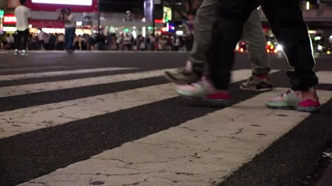 TOKYO, JAPAN : Slow motion shot of crowd... | Stock Video | Pond5