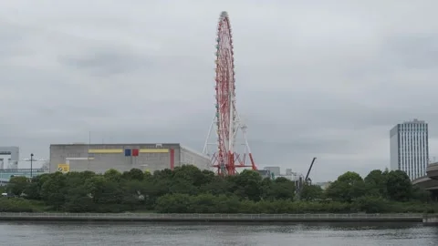 Tokyo Odaiba Palette Town Dismantling 20... | Stock Video | Pond5